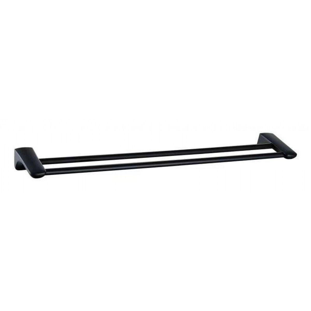 Towel Rail - Round Satin Black Series Double Bar – ACE Homeware & Decor