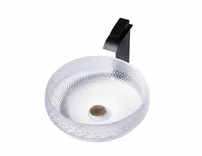 Modern Crystal Basin Wash Glass Sink – ACE Homeware & Decor